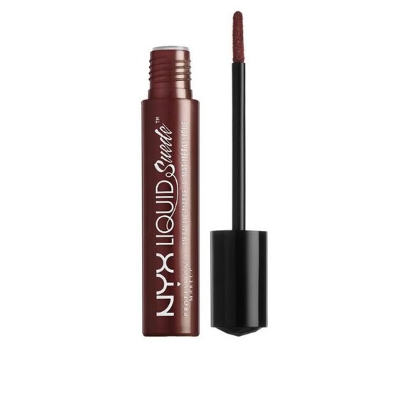 NYX | Makeup | 32 Nyx Suede Metallic Lipstick Neat Nude Dark Plum ...